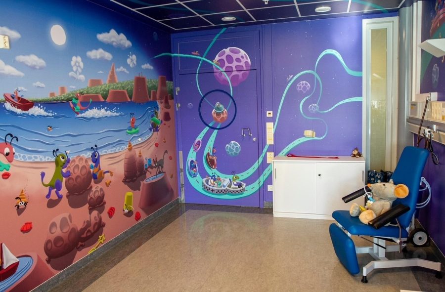 Nitrous oxide, “Imagination room” at Ullevål Sykehus, Norway